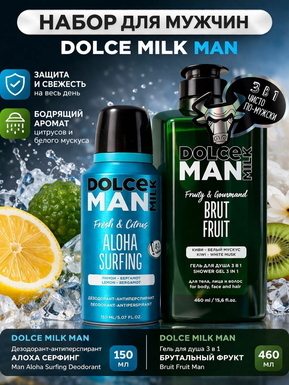DOLCE MILK MAN гель для душа и дезодорант