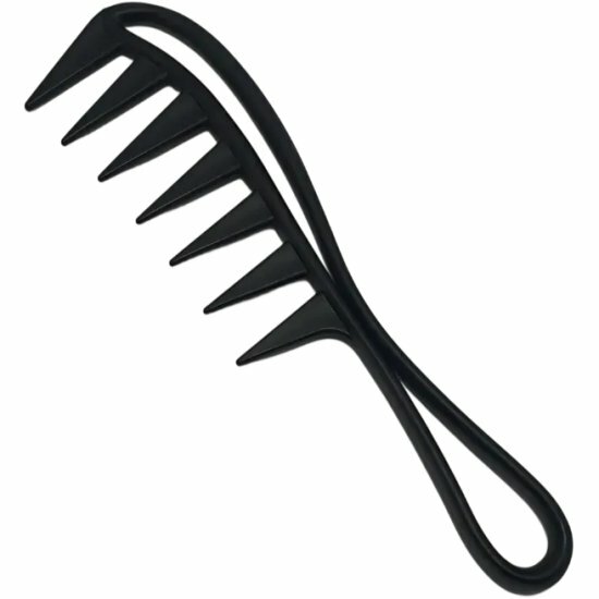 Расческа-гребень для волос Maeth Base с редкими зубьями, черная