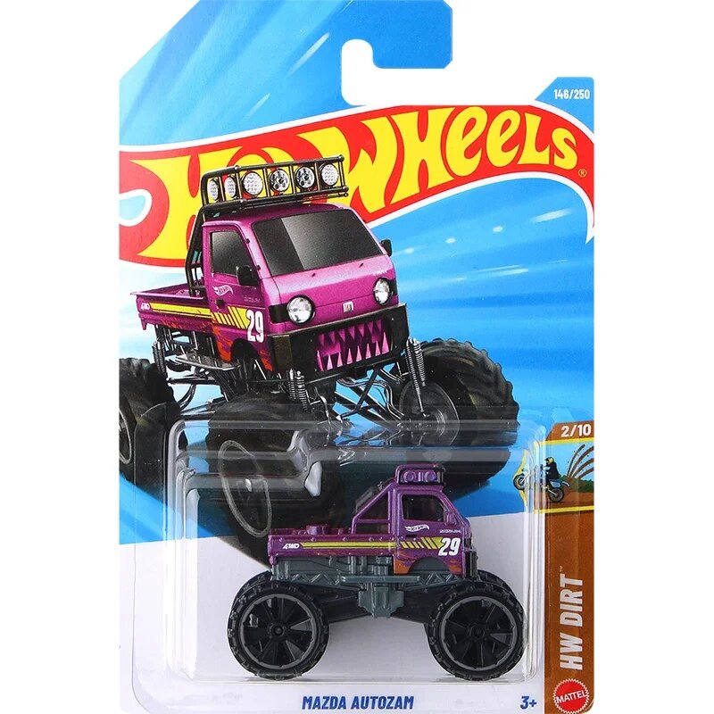 Hot Wheels Mazda Autozam, розовый монстр трака 1/64