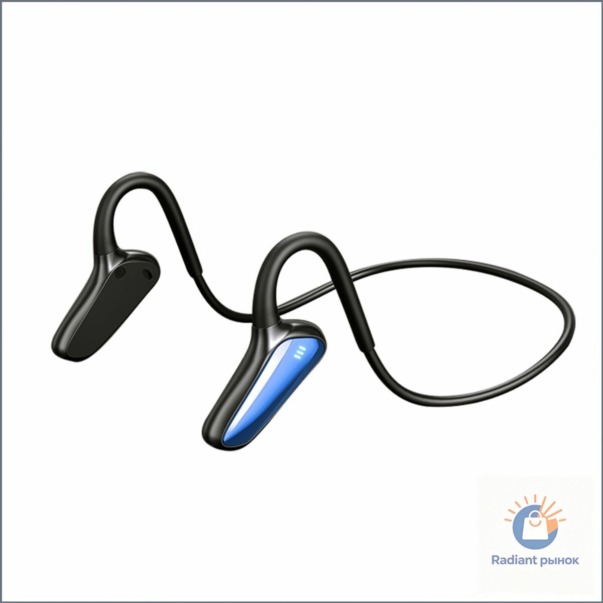 Наушники беспроводные с микрофоном M-D8, Bluetooth, USB Type-C, синий