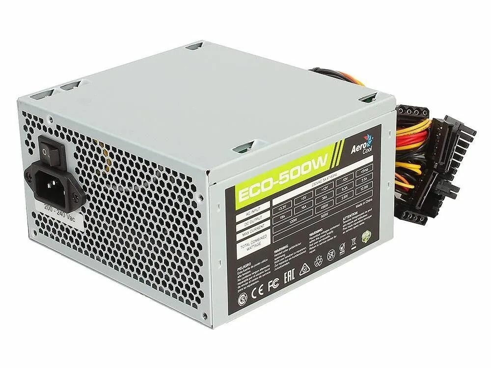 Блок питания Aerocool / Formula ECO-500W, 500Вт, 120мм, серый