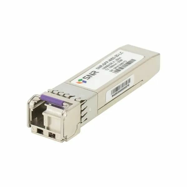 Трансивер SNR Модуль SFP WDM, дальность до 20км (14dB), 1550нм LC (SNR-SFP-W53-20-LC)