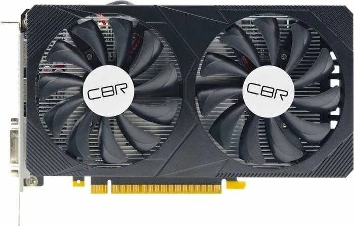 Видеокарта CBR GTX1650 4Gb GDDR6, 128bit, 1410-1590Mhz, 1xDP + 1xHDMI + 1xDVI, 75W, Ret