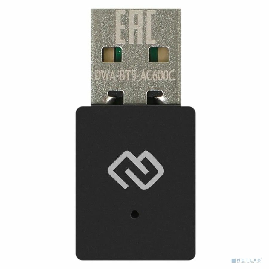 Адаптер DIGMA Wi-Fi + Bluetooth USB 2.0 (DWA-BT5-AC600C)