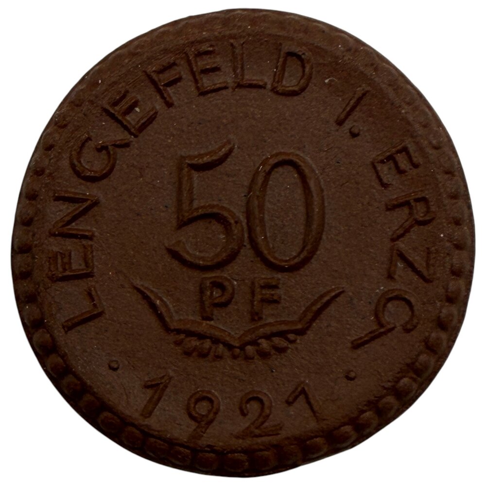 Германия, Веймарская республика, Ленгефельд 50 пфеннигов 1921 г. (Wittig and Schwabe) (Лот №2)