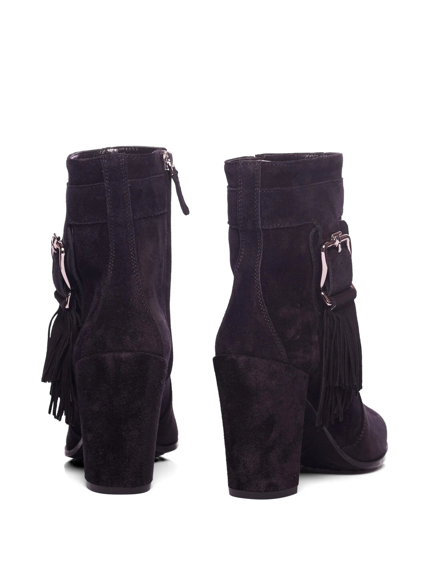 Ботинки Tod's Fringe buckle ankle boots, размер 36.5, black/black — фото 1