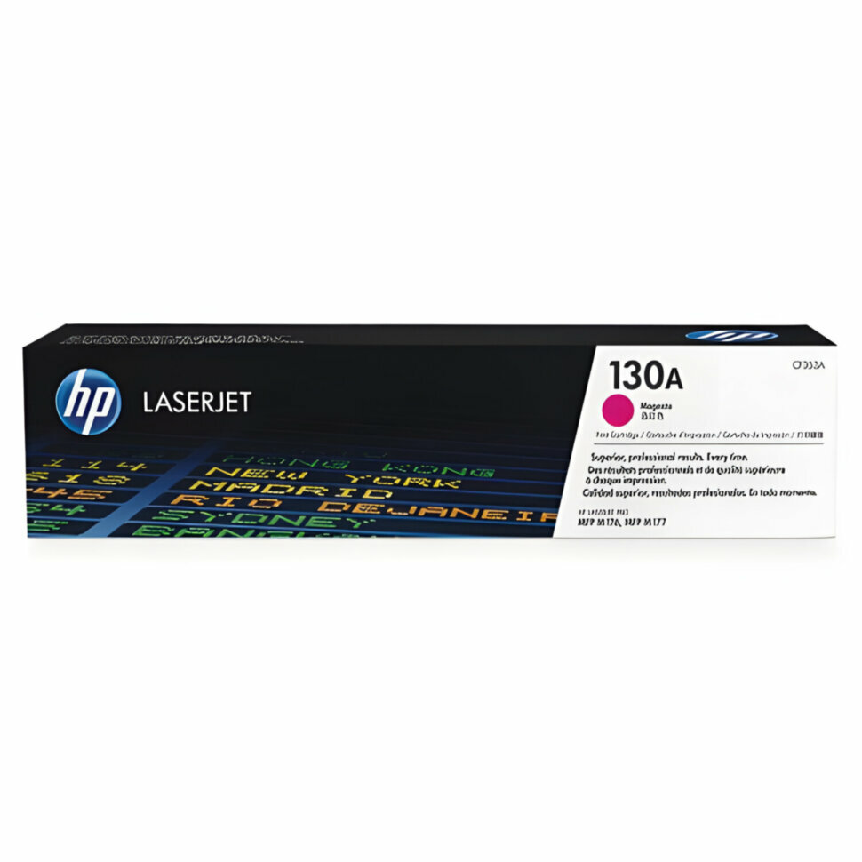 Картридж лазерный HP (CF353A) ColorLaserJet M176n/M177fw, №130A, пурпурный, оригинальный, ресурс 1000 страниц, 361275