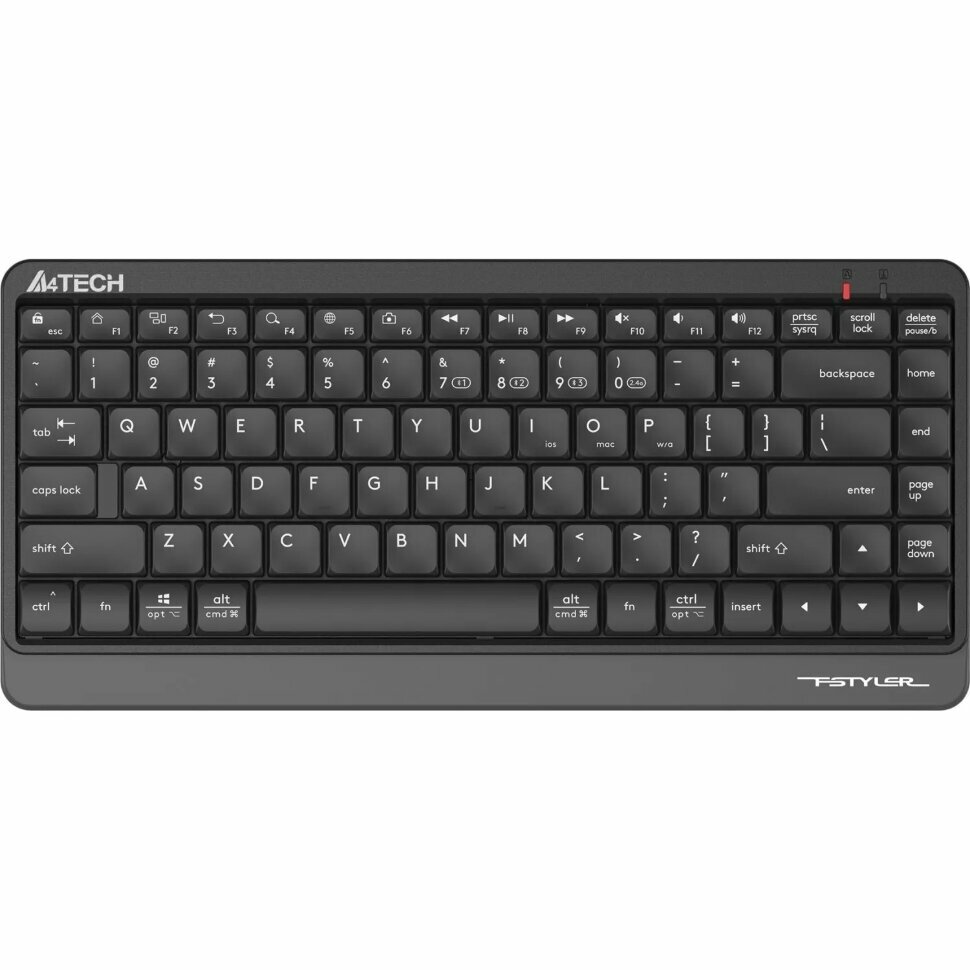 Клавиатура A4Tech Fstyler (FBK11 GREY) черный/серый USB беспроводн/BT/Radio, 1729900