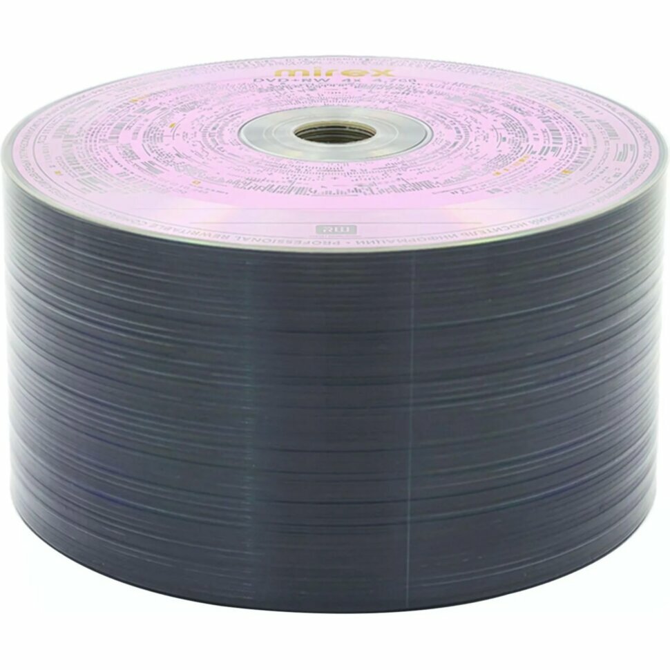 Носители информации DVD+RW Mirex Brand 4X 4,7GB Bulk 50шт/уп (50/500), 1863131