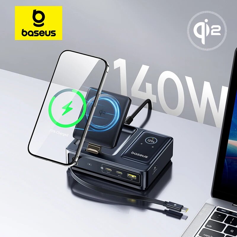 Baseus 140W настольное зарядное EU Plug — фото 1