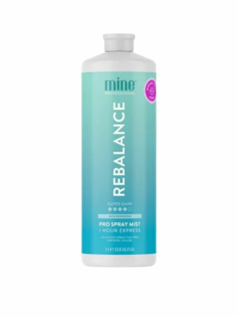 MineTan / Лосьон для моментального загара для лица и тела Rebalance Pro Spray Mist 1000 мл