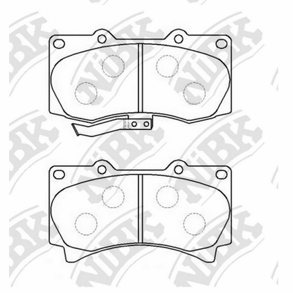 Колодки передние NIBK PN0498