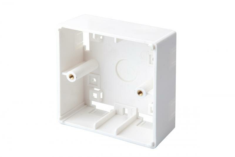 Коробка для рамок 86х86 Г=40мм бел. Eurolan 16H-FR-40WT-1