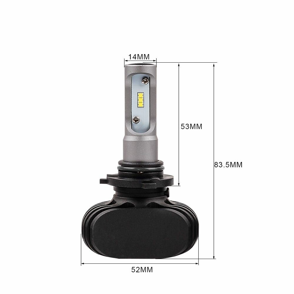 Лампа светодиодная 8-32V HB4 25W P22d 5000K VIZANT Seoul-csp 2 шт. картон 9006HB4
