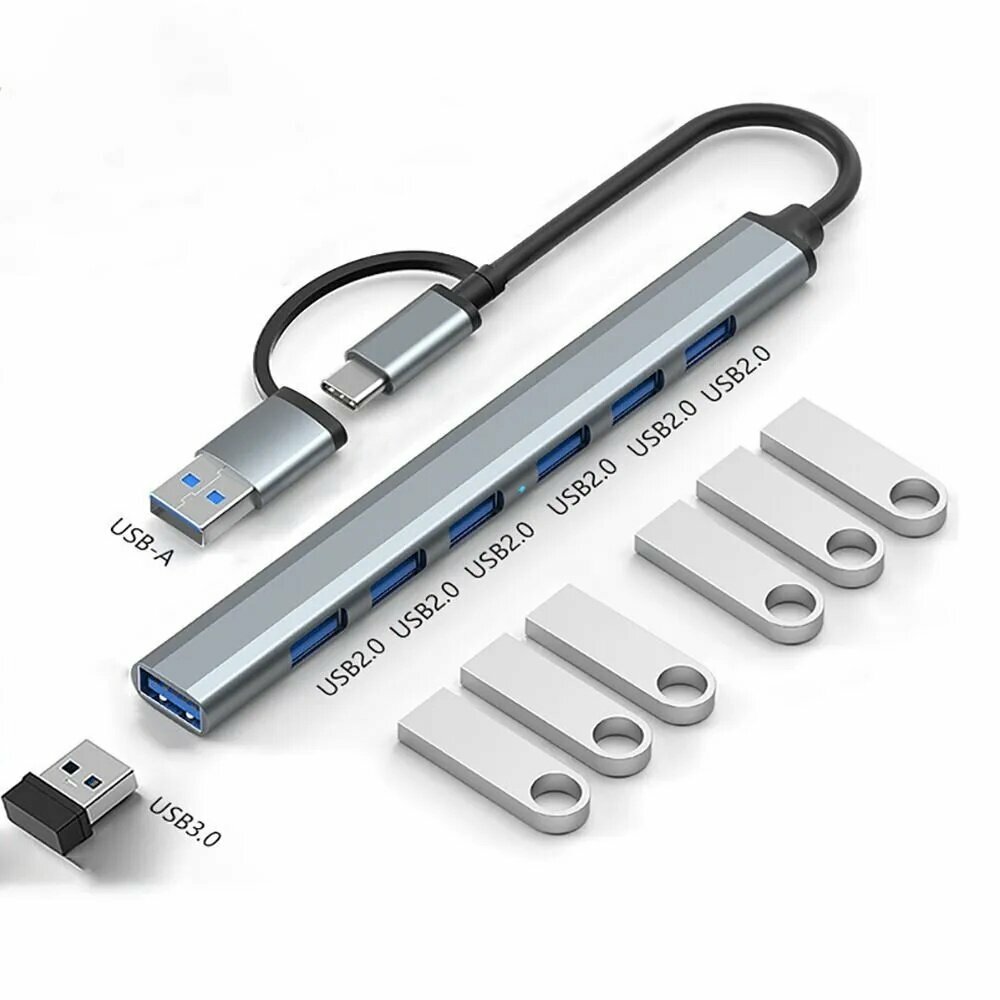 Расширитель USB 3,0 2-в-1 — фото 1