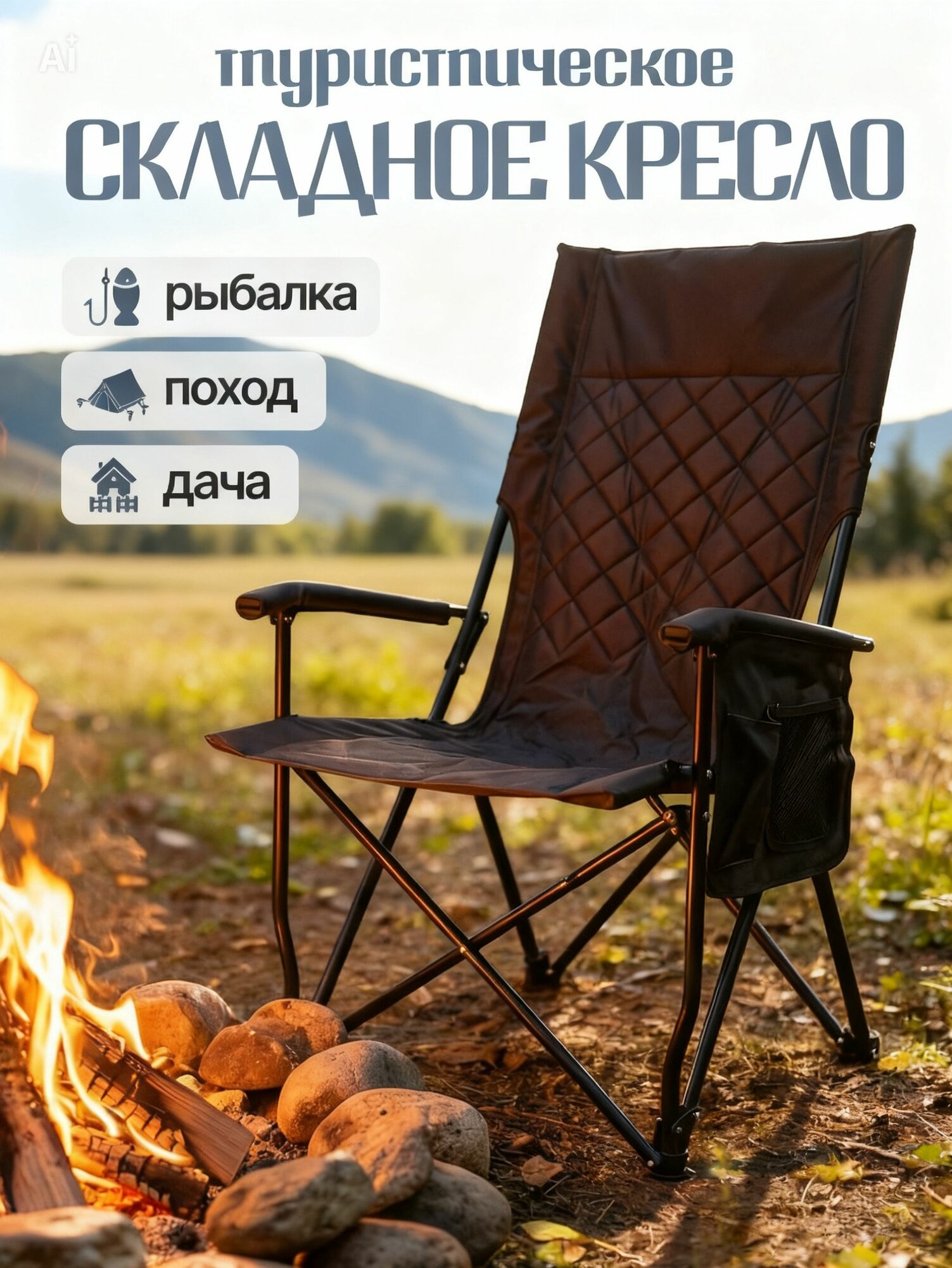 World Camp Кресло для рыбалки117Х18Х19 см