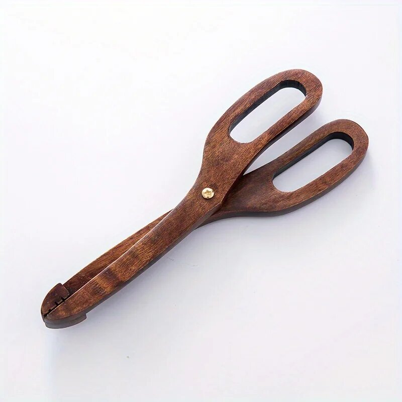 Деревянные щипцы кухонные Scissors-type clip
