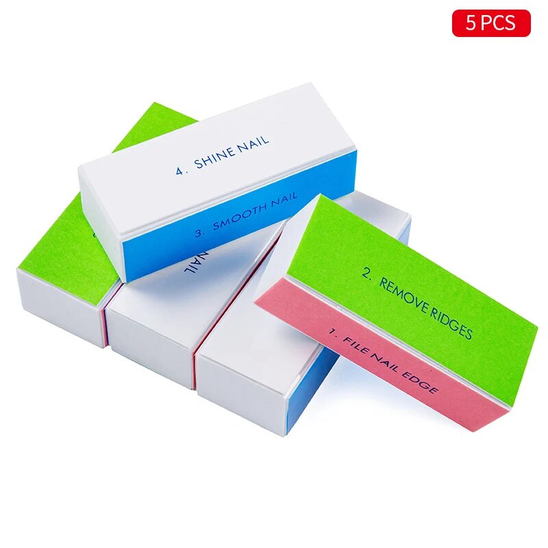 Набор бафов для ногтей 5 шт. Color: 5PCs set
