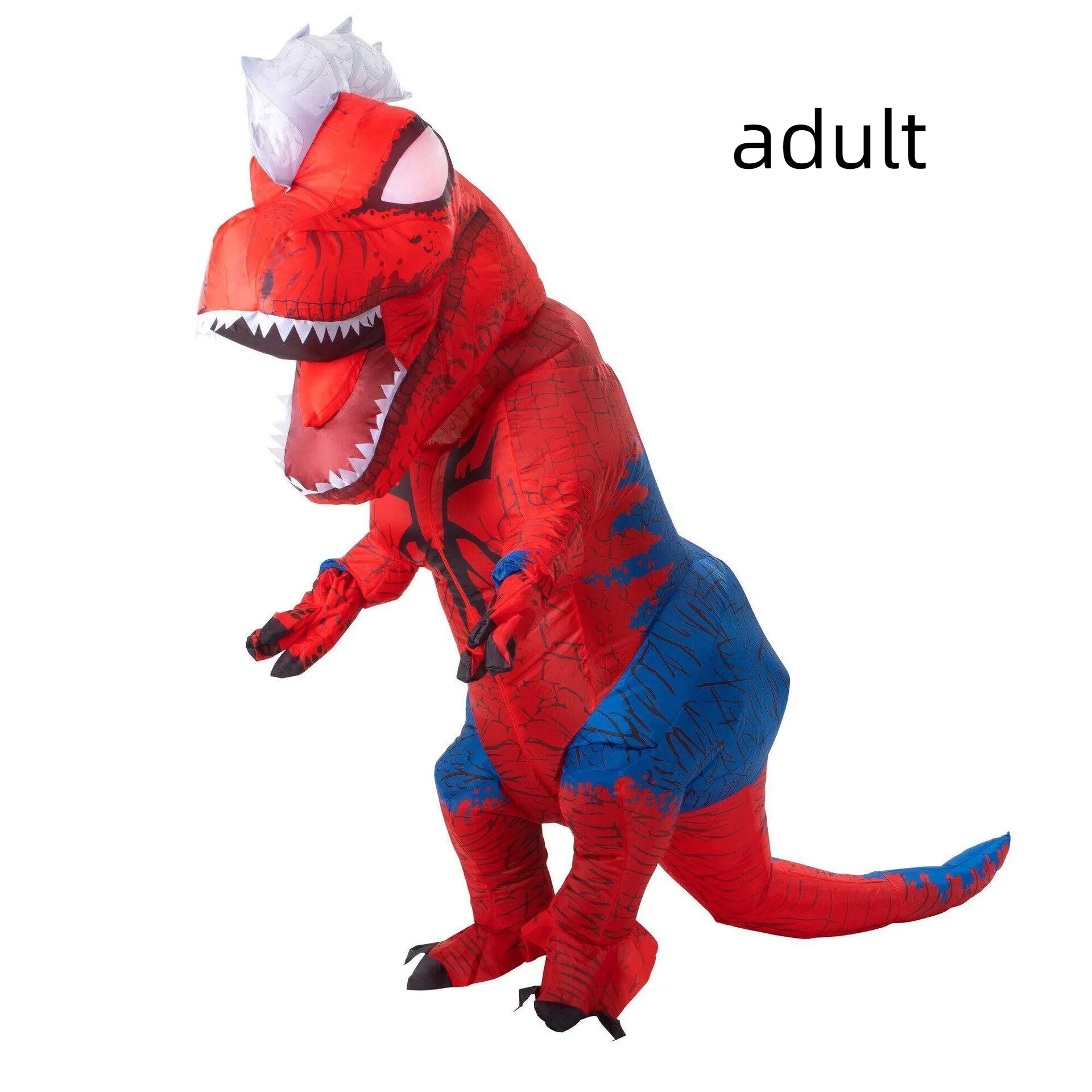 Надувной костюм динозавра Spider-Man, красный, adult