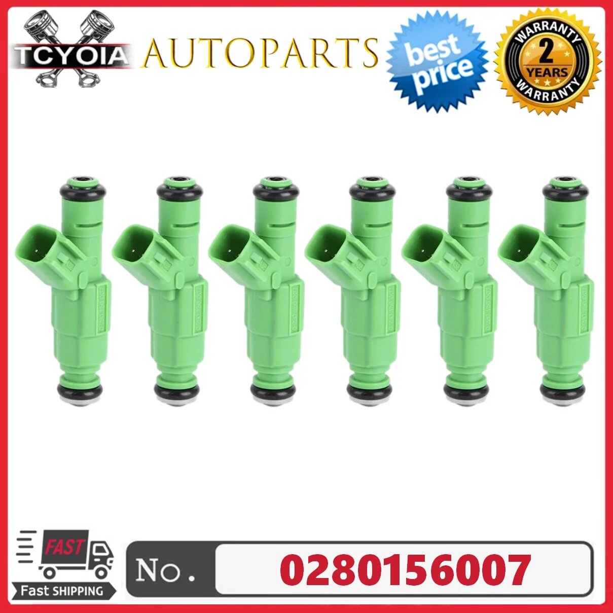 6 шт. топливные форсунки 04861454AA 812-12141 0280156007 для Dodge Caravan и Grand Caravan Chrysler Town & Country Voyager 3.3L V6