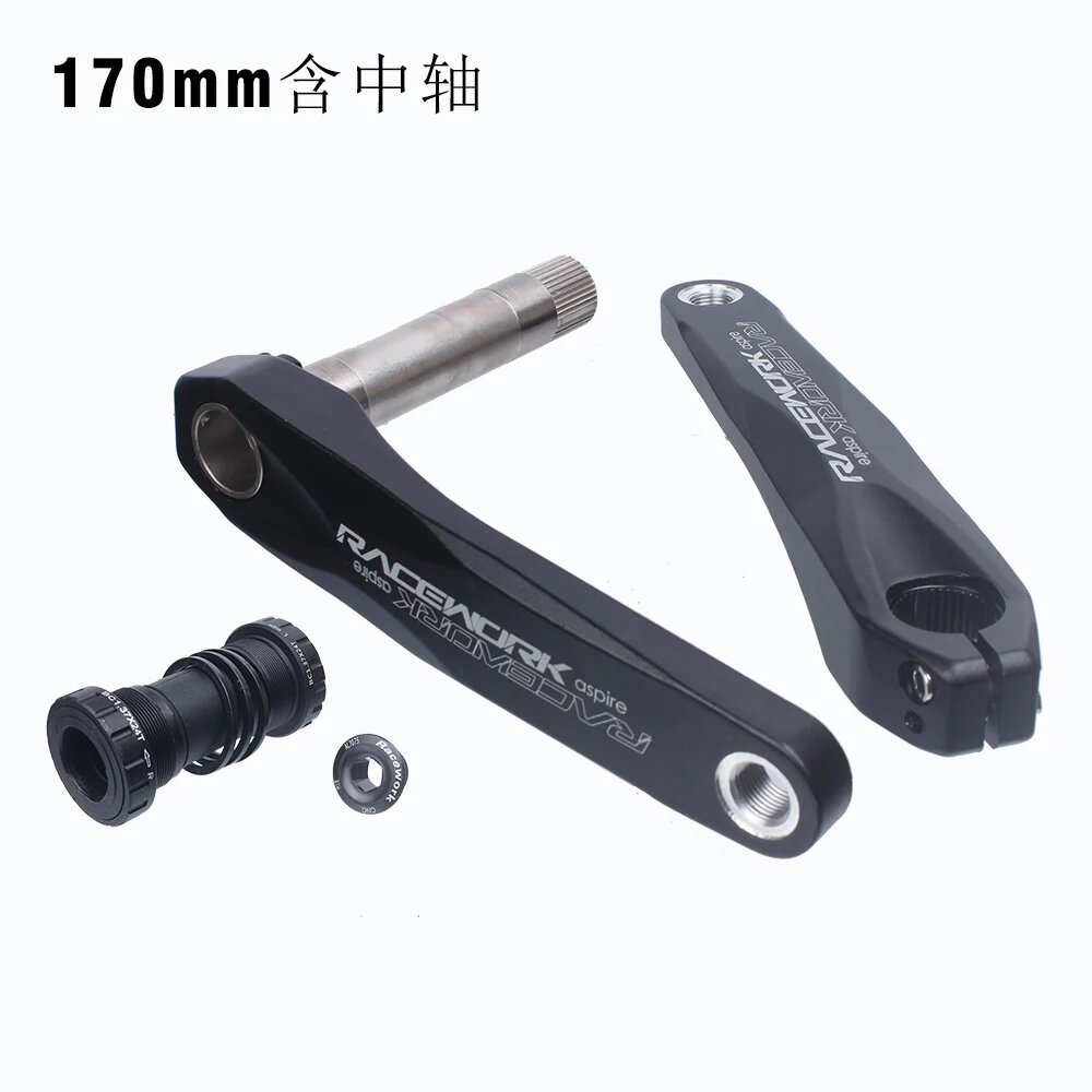 RACEWORK Шатуны MTB Алюминий Черный 170/175 мм 32/34/36/38T 170mm With BB