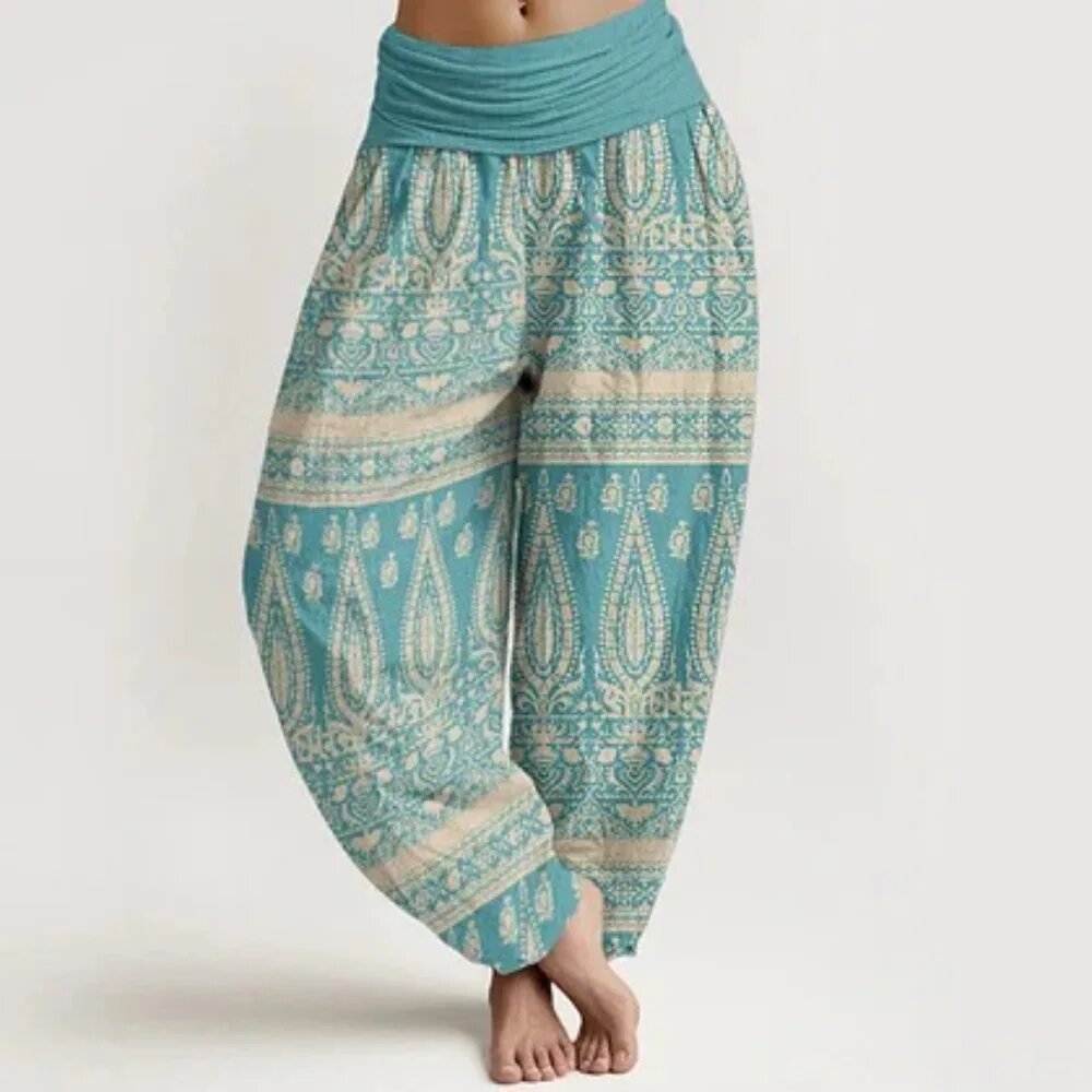 Женские шаровары SOSHIRL, принт пейсли, XXXL, Pants 2