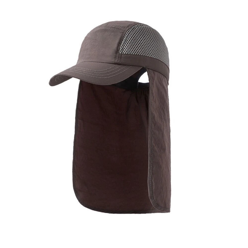 Бейсболка с козырьком коричневая, Color: Коричневый, Color: dark grey
