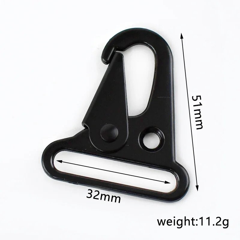 Металлические карабины Meetee 20-38 мм BF355-BlackB-32mm