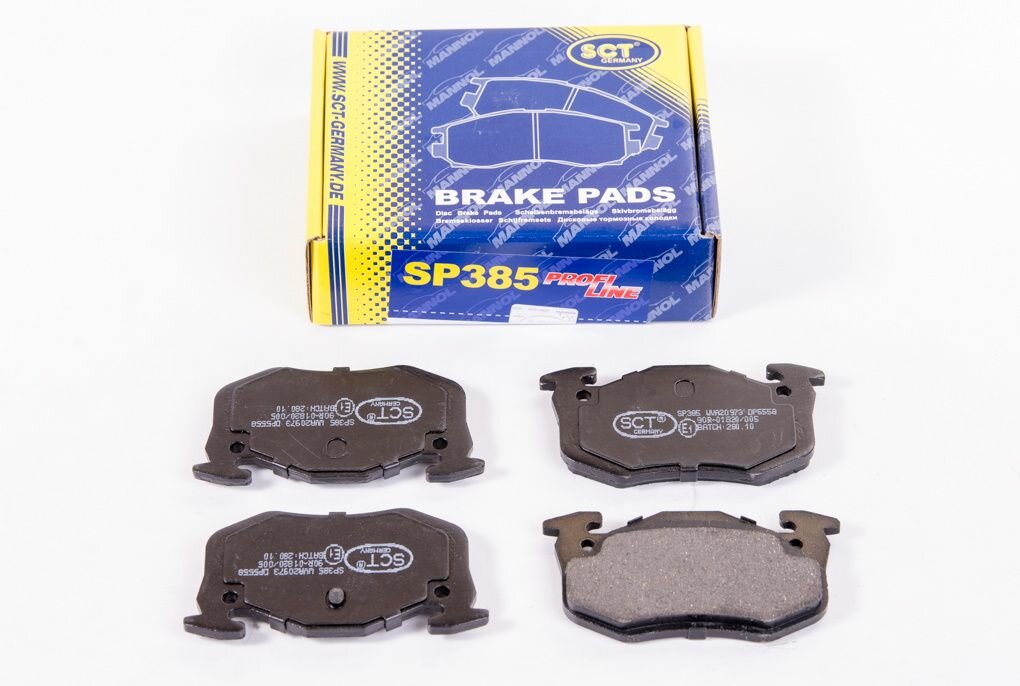 Колодки тормозные задние для Citroen Xsara (1997-2005), Peugeot 206, 306, Renault Megane I, Clio (I-II) комплект 4 шт. арт SP385