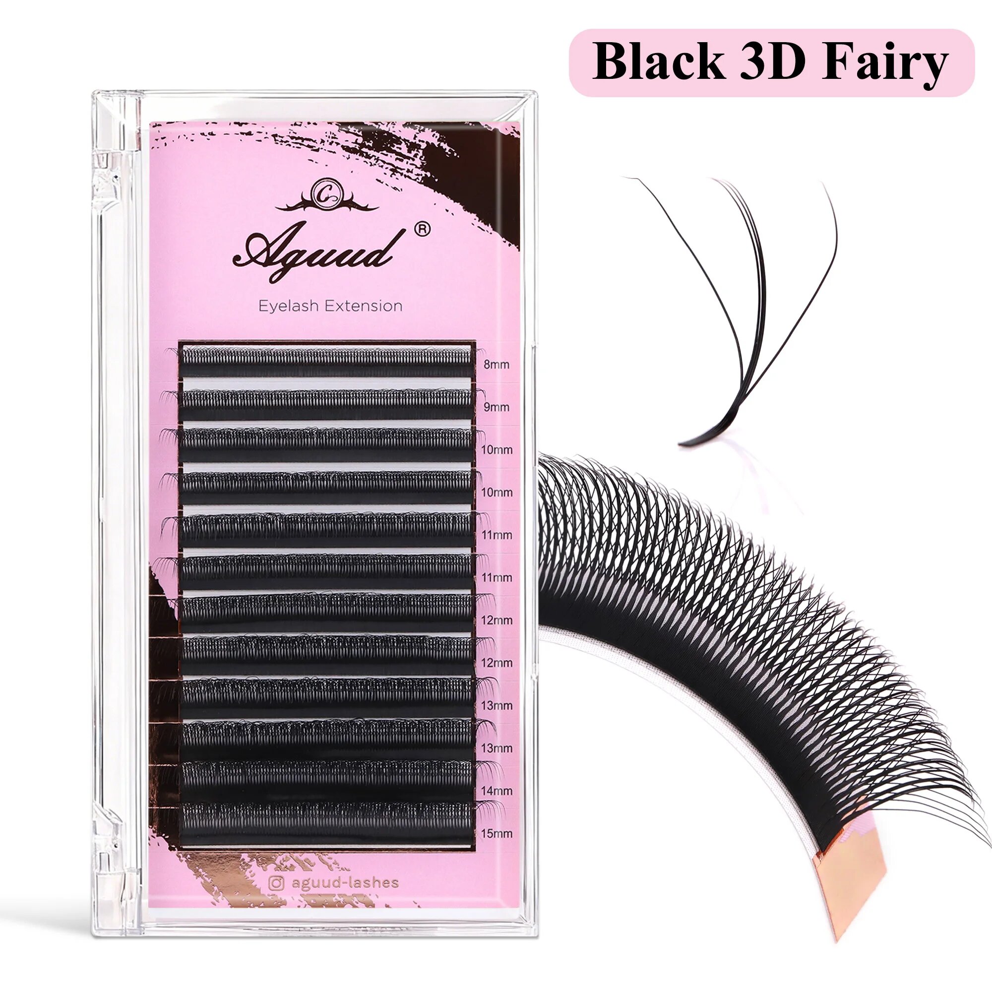 AGUUD 3D Fairy Lashes синтетические ресницы M, MIX(8-15), 3D Fairy-1380fans