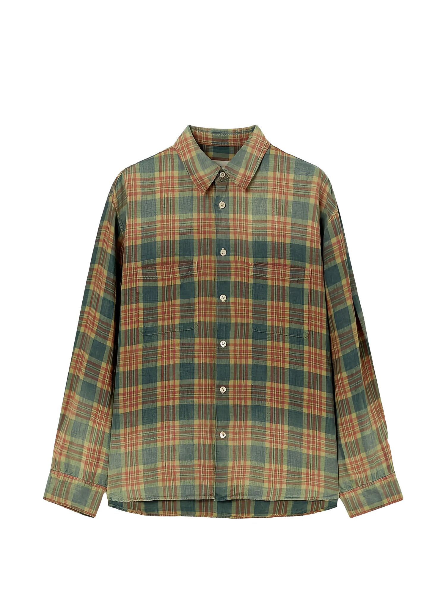 Рубашка Check-pattern long-sleeve shirt