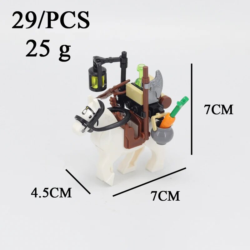 Конструктор BRICKPANDA рыцарь на коне, 29 деталей, JM049-1PCS