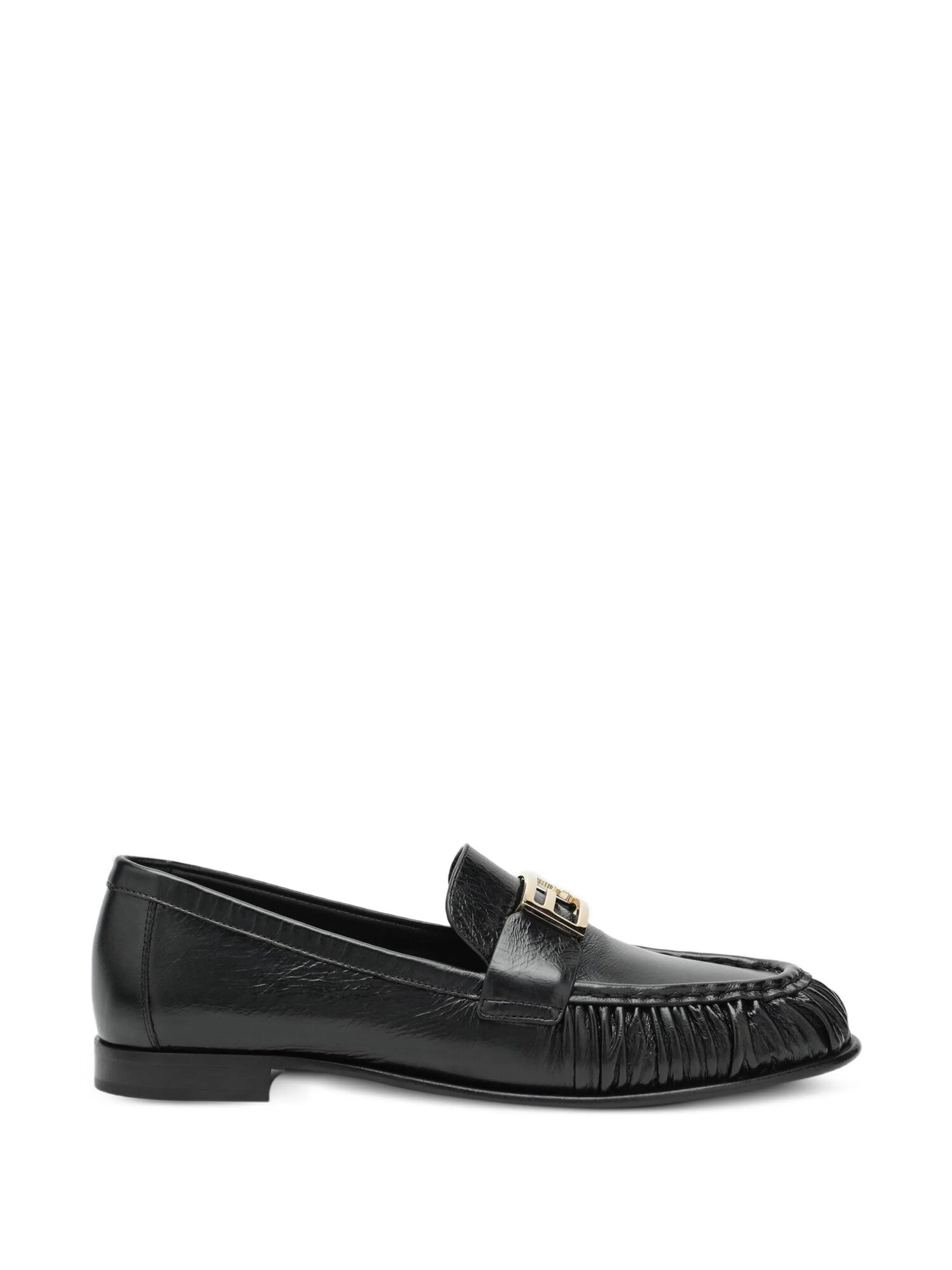 Лоферы FF logo ruched loafers