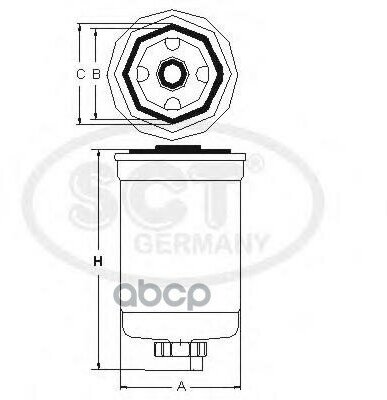 Фильтр Топливный SCT арт. ST6030