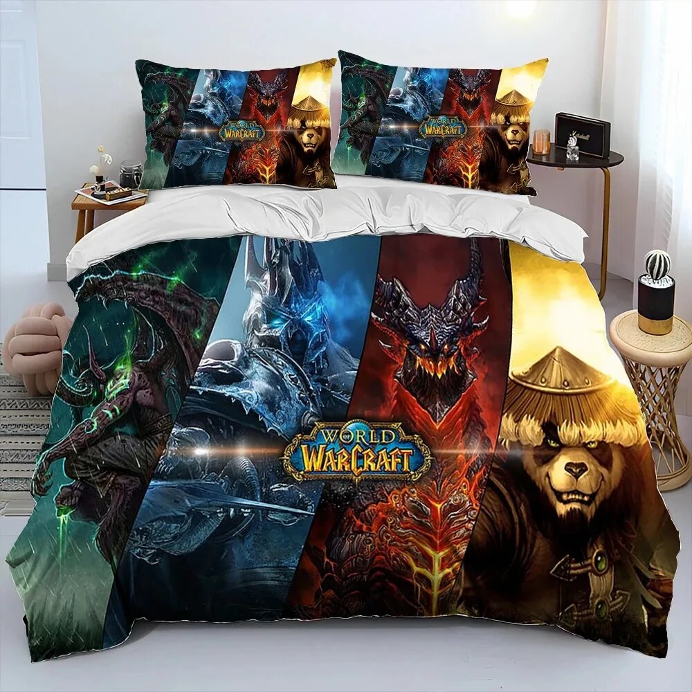 Комплект постельного белья World of Warcraft ZJMZF полиэстер/хлопок 140x210cm 2pcs, 7
