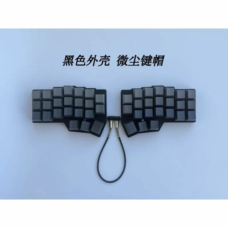 Corne Crkbd V4.1 Черная Проводная Раздельная Клавиатура С Поддержкой Горячей Замены RGB.