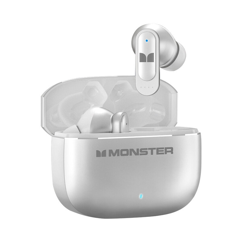 Наушники с AI переводом Monster GT34 TWS ANC+ENC шумоподавление Bluetooth 5.4 металлический