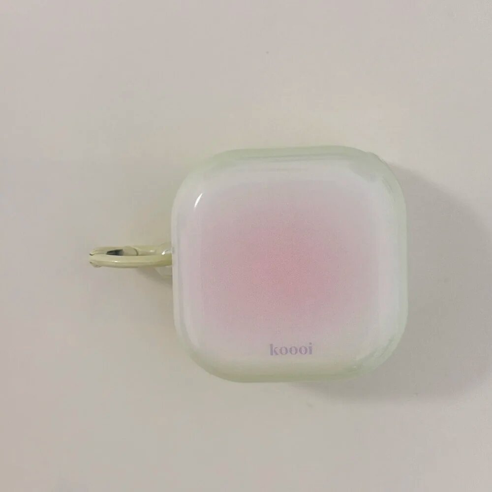 Чехол для наушников Meetsweet Powder Blusher Pink Gradient для Samsung Galaxy Buds 4 3 Pro 2 Live FE Pro Core