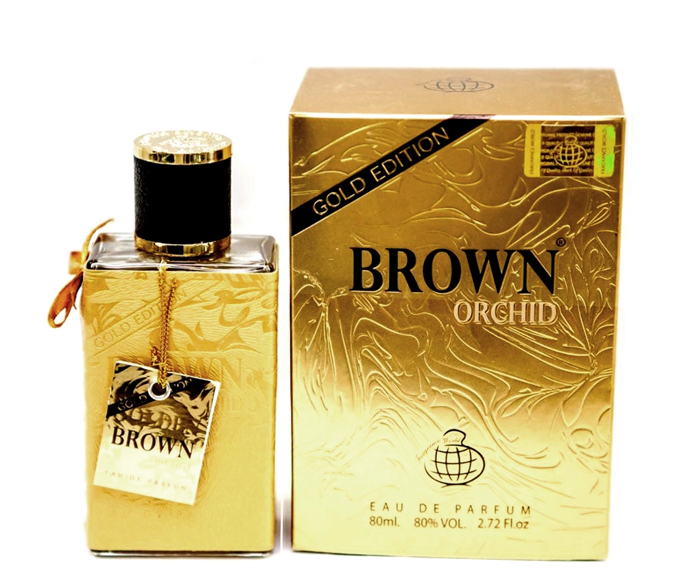 Духи мужские Фрагранс Ворлд Браун Орхид Голд Эдишн 80 мл - Fragrance World Brown Orchid Gold Edition