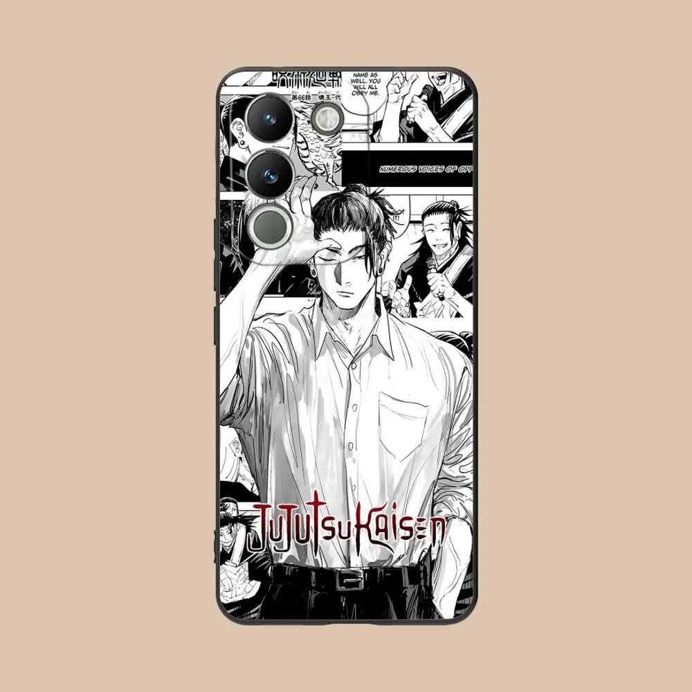 Чехол для телефона JJK Geto Suguru для VIVO V60 V50 V40 V30 V29 V27 V25 V23 vivo V60 Лайт, Black10