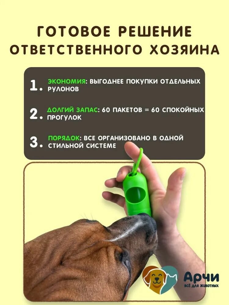 Пакеты для выгула собак — фото 1