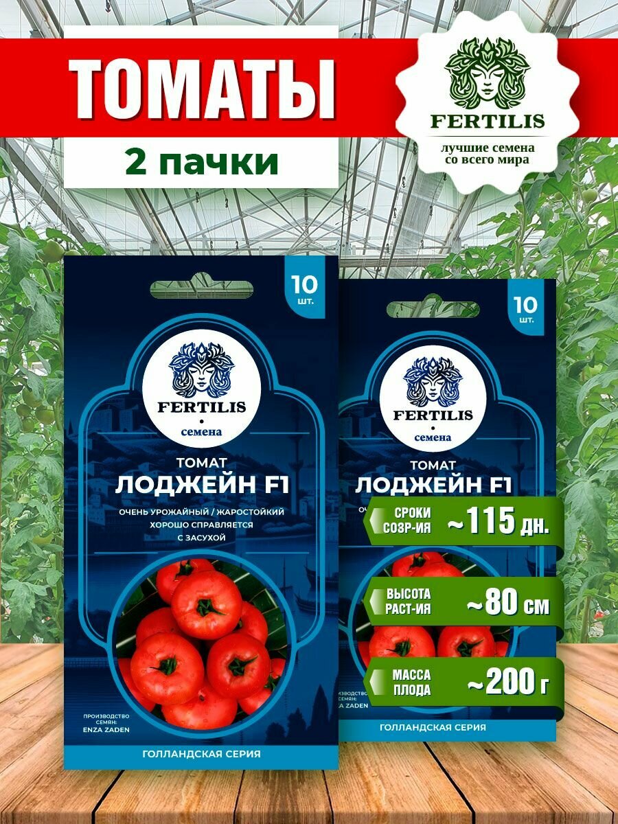 Семена урожайного томата "Лоджейн F1" от компании Fertilis (2 пачки)