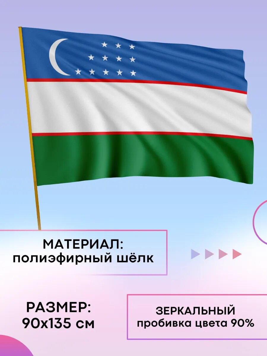 Флаг Узбекистана