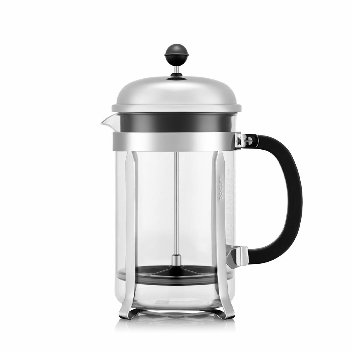 Френч-пресс кофеварка Bodum Chambord, объем 1.5 л, цвет серебристый, черный - 1932-16