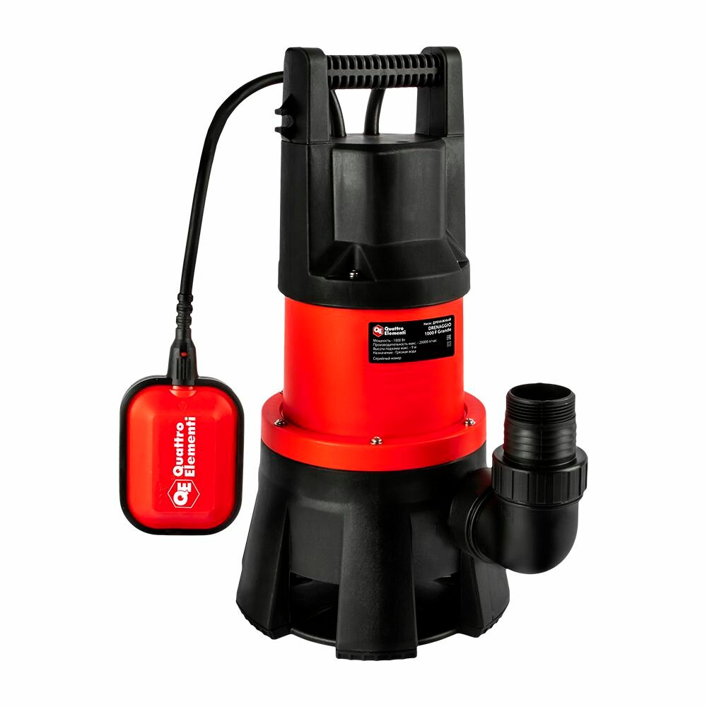 Дренажный насос QUATTRO ELEMENTI Drenaggio 1000 F Grande 909-105