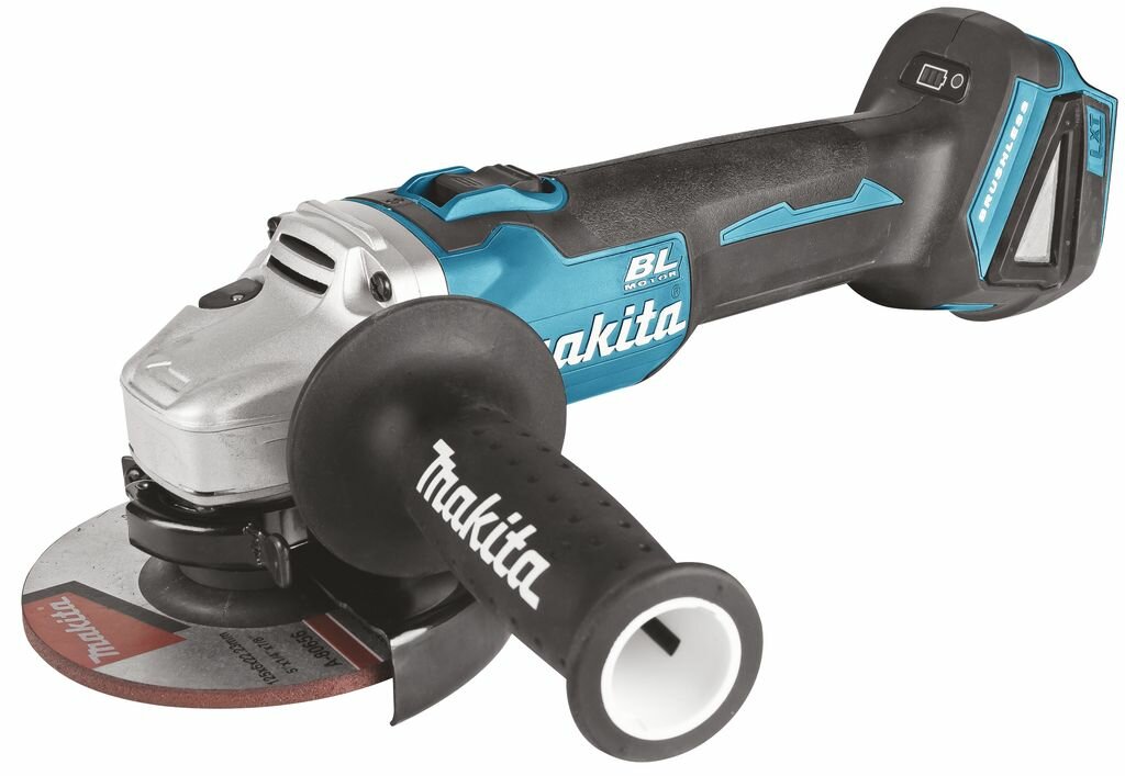 Машина шлифовальная угловая Makita аккумуляторная LXT BL 18В, 125мм, 8500 об/мин, слайдер