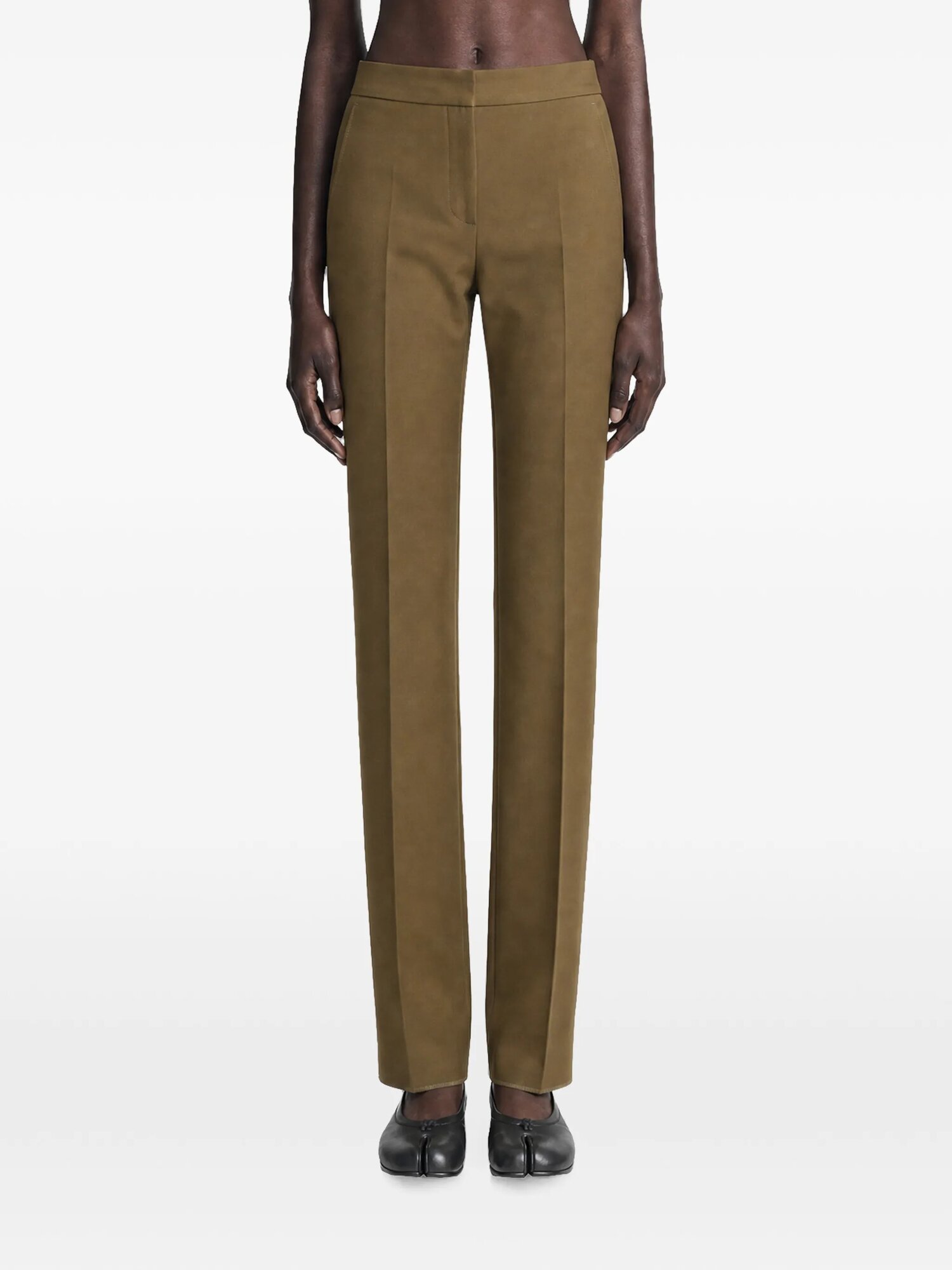 Брюки Max Mara Pressed-crease straight-leg trousers