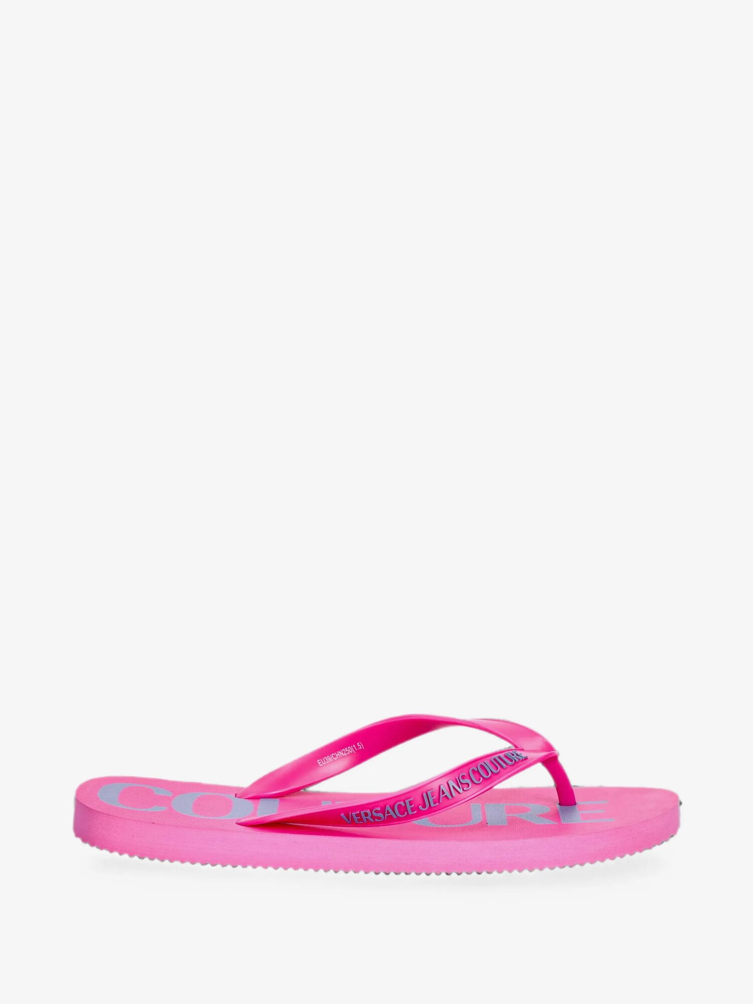 Шлёпанцы Versace Jeans Couture Logo-print flip-flops, размер 39, розовый