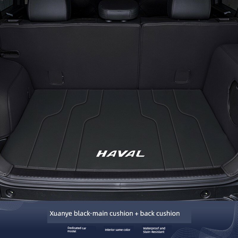 Премиум коврик для багажника Haval Manglong New Energy 2023-2024 основной коврик с подголовником без ушей Ночной черный