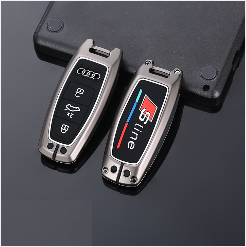 Металлический защитный чехол MyPads M-236861 бронза для ключей Audi A3 A4 A5 A6 A7 A8 Q3 Q5 Q7 Q8 S-Line